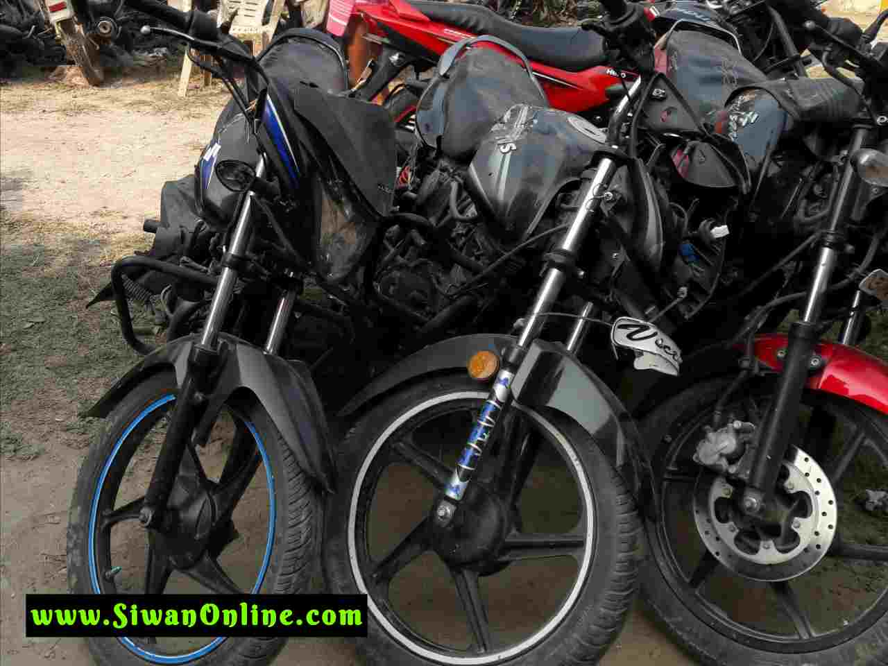 एसपी के आदेश पर नौतन से चोरी की तीन बाइक बरामद